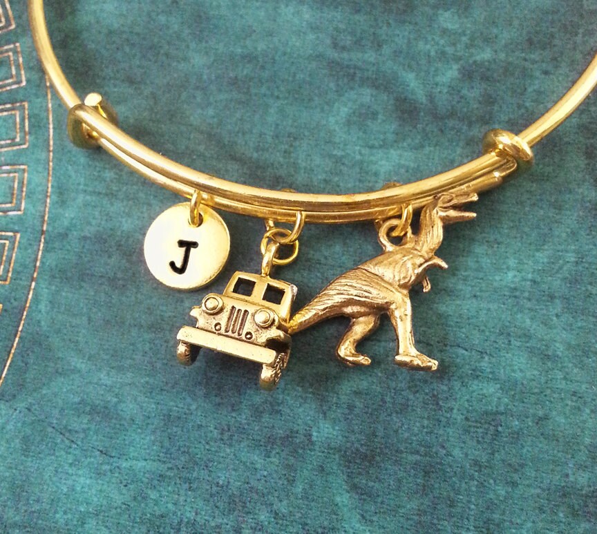 Truck Bangle Bracelet Dinosaur Bracelet T-rex Bracelet Charm - Etsy