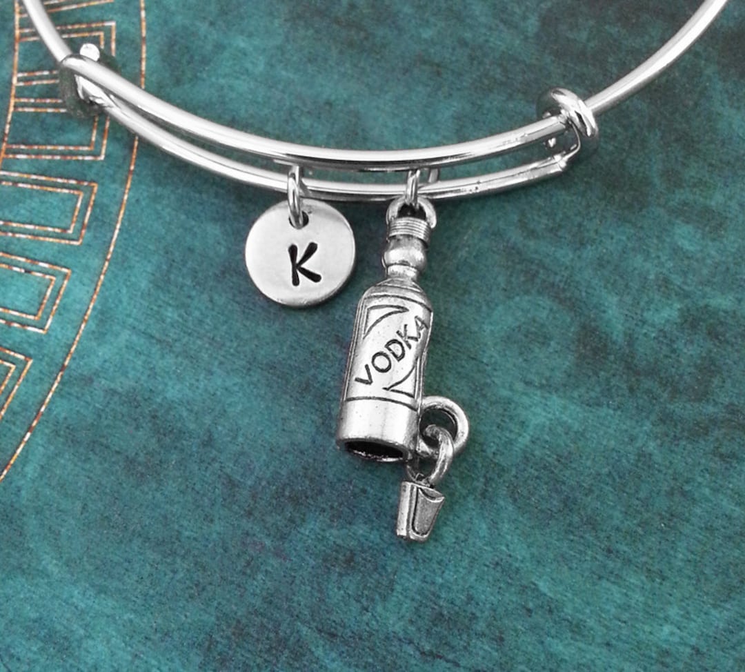 Vodka Bangle Vodka Bracelet Alcohol Jewelry 21st Birthday Shot Glass ...