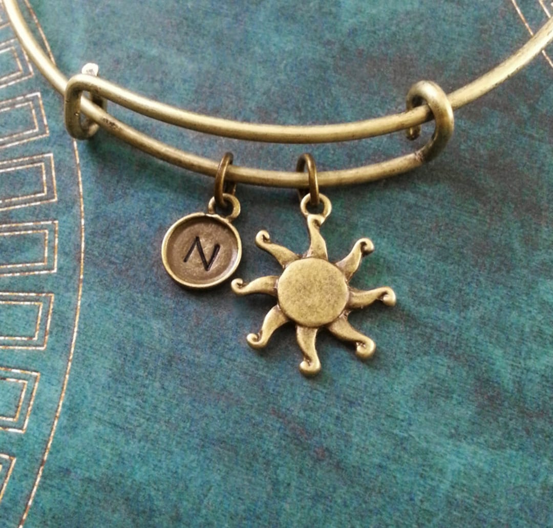 Sun Bangle Sun Bracelet Bronze Bangle Bronze Bangle Bronze Bracelet Sun ...