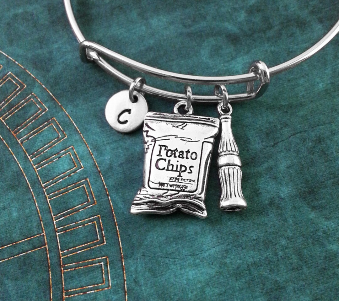 Potato Chips Bangle Potato Chips Bracelet Soda Bracelet Pop Charm ...