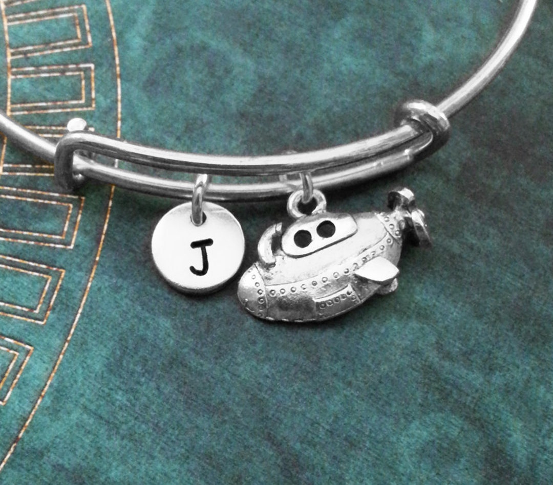 Submarine Bangle Submarine Bracelet Steampunk Bracelet Sub Charm ...