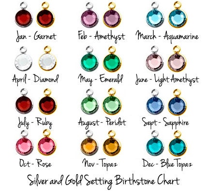 Add A Crystal Birthstone - Etsy