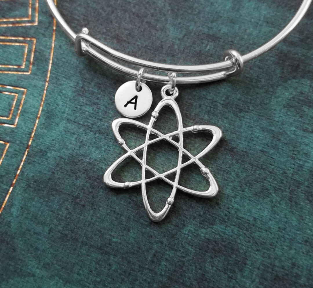 Atom Bangle LARGE Atom Bracelet Chemistry Jewelry Science Bracelet ...