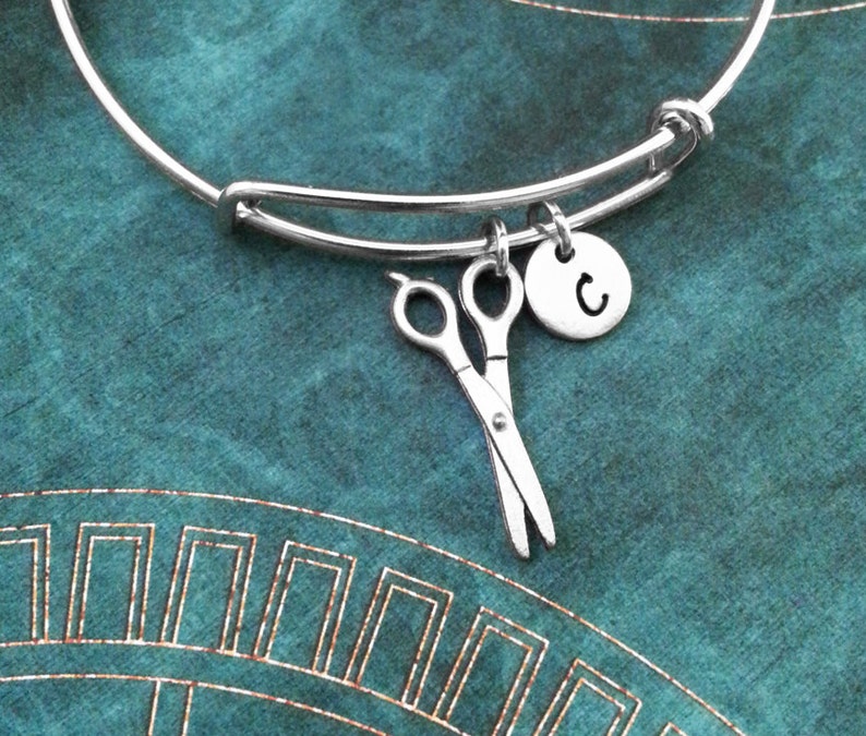 Scissors Bangle Bracelet Hair Stylist Bracelet Hair Dresser Gift ...