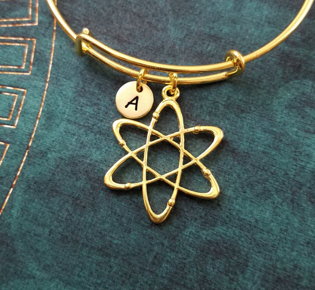 Atom Bangle LARGE Atom Bracelet Chemistry Jewelry Science Bracelet ...