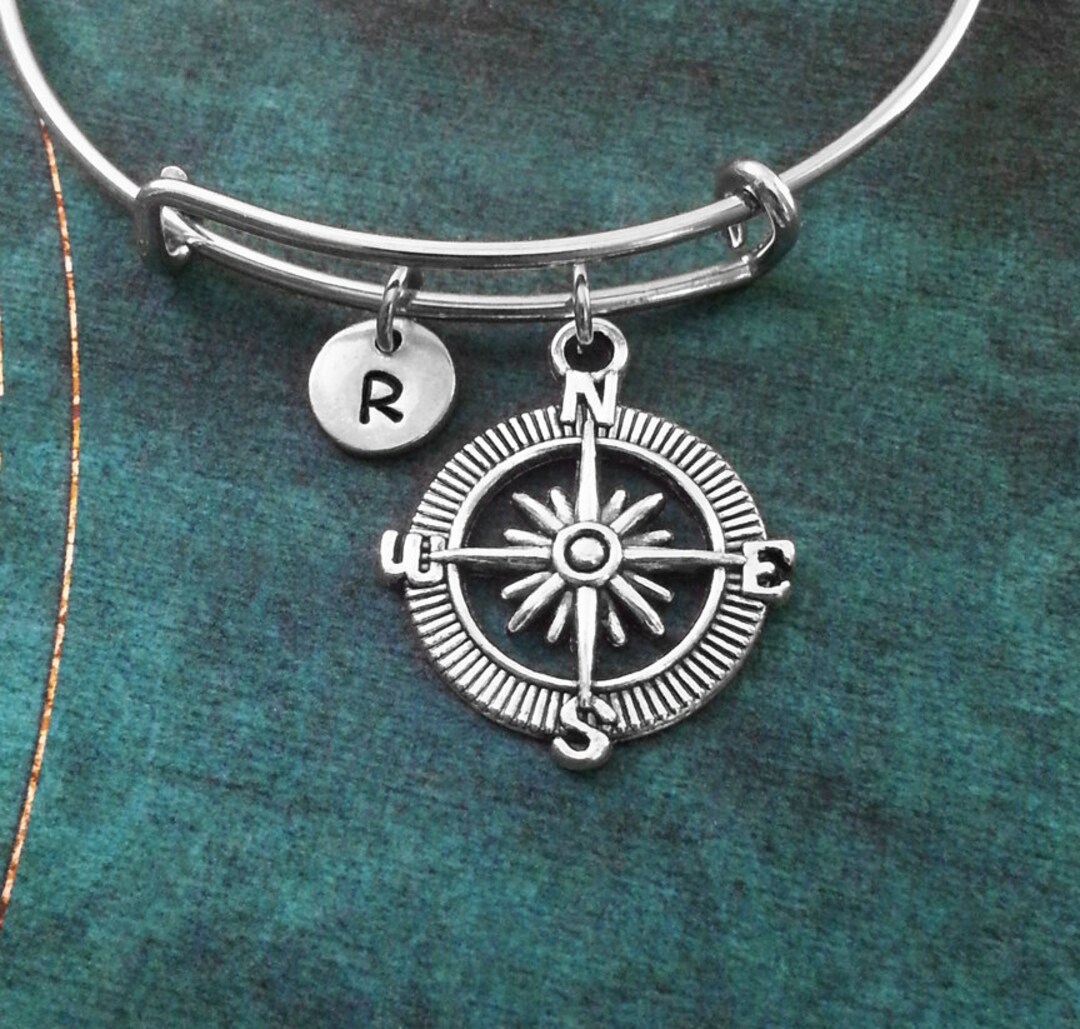 Compass Bracelet Compass Bangle Best Friends Bracelets Daughter ...
