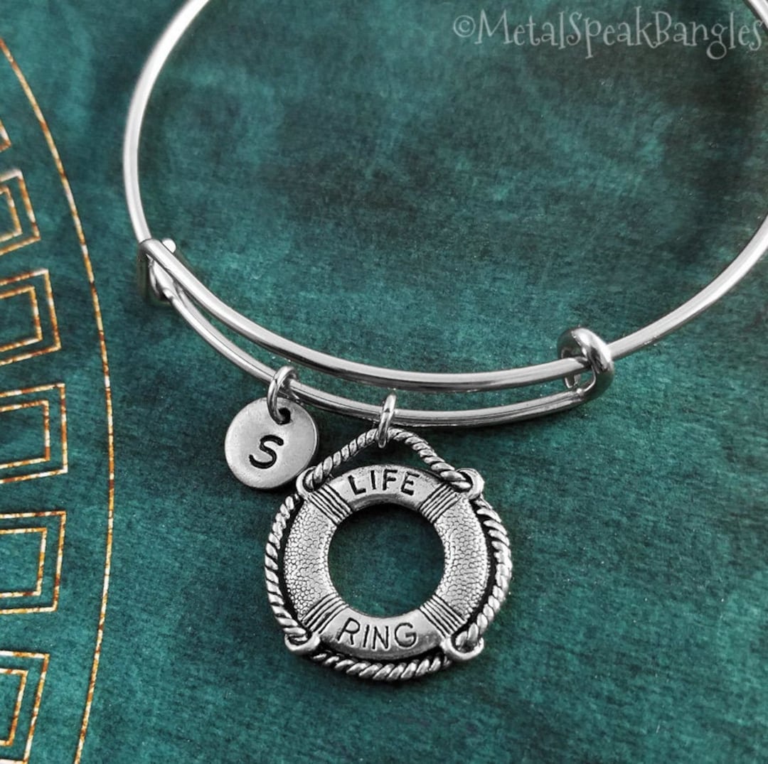 Lifering Bangle Bracelet Lifering Bracelet Lifesaver Bracelet Lifeguard ...