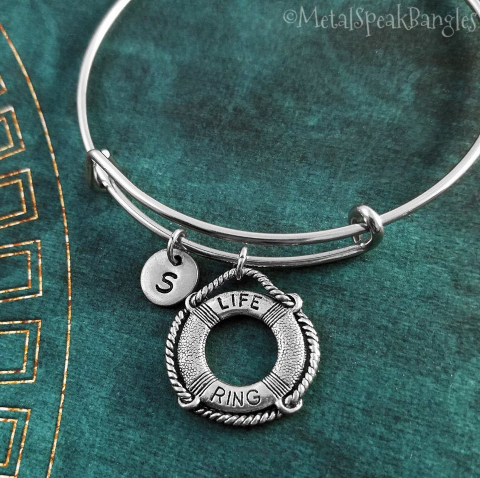 Lifering Bangle Bracelet Lifering Bracelet Lifesaver Bracelet Lifeguard ...