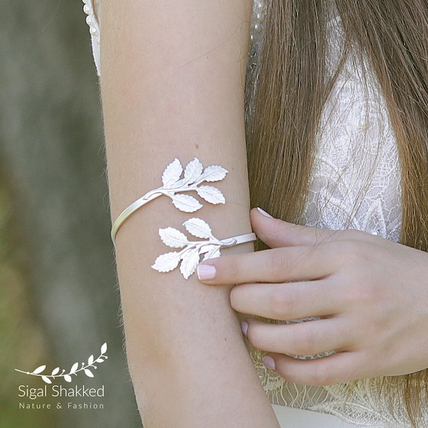 Silver Arm Cuff - Etsy