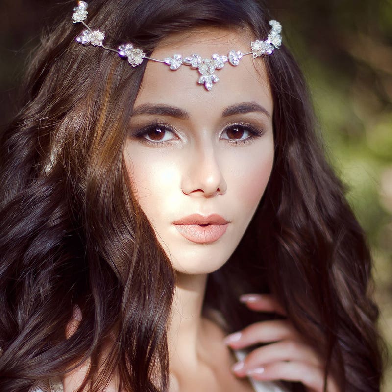 Bridal Forehead Band - Etsy