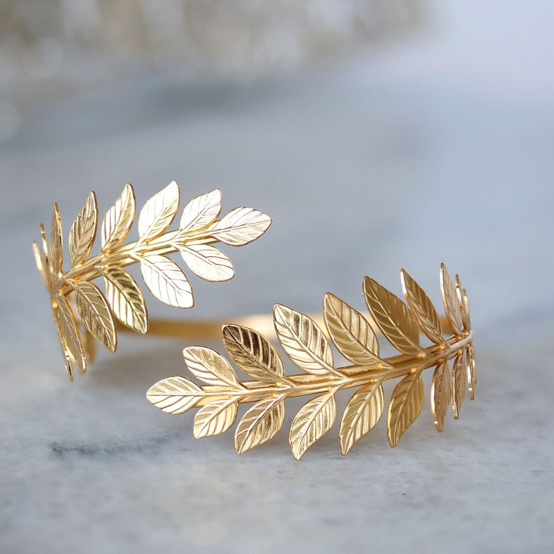 Leaf Arm Cuff - Etsy