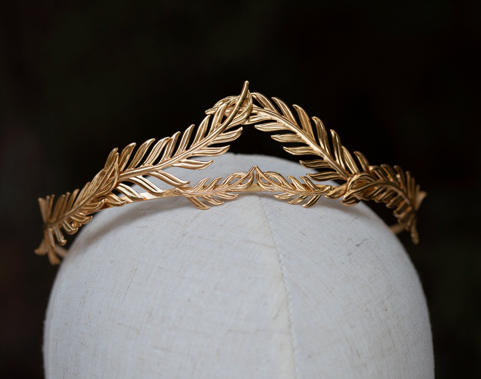 Laurel Leaf Crown Greek Goddess Hair Vine Bridal Gold Leaves - Etsy