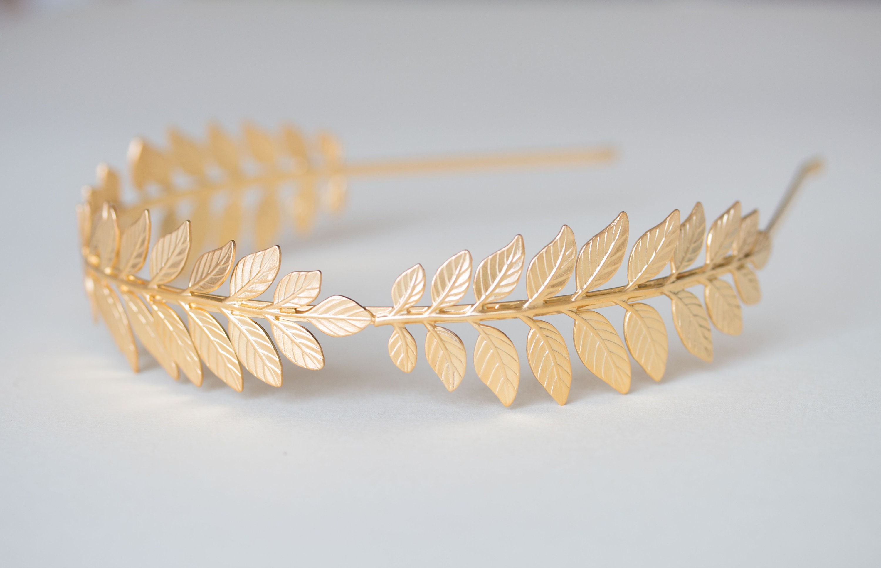 Greek Crown Leaf Crown Bridal Headband Leaf Headpiece - Etsy