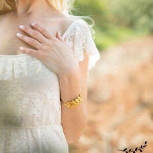 Greek Cuff Bracelet, Silver Arm Cuff, Wedding Bracelet, Silver Leaf ...