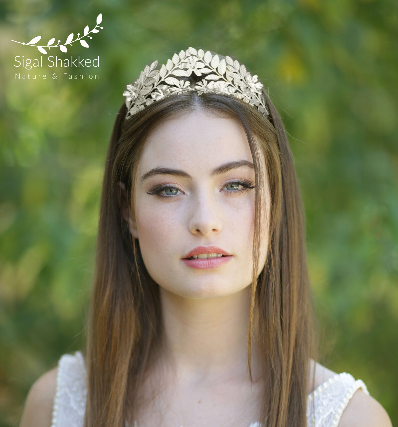 Goddess Crown, Greek Tiara, Grecian Crown, Leaf Headband, Bridal ...