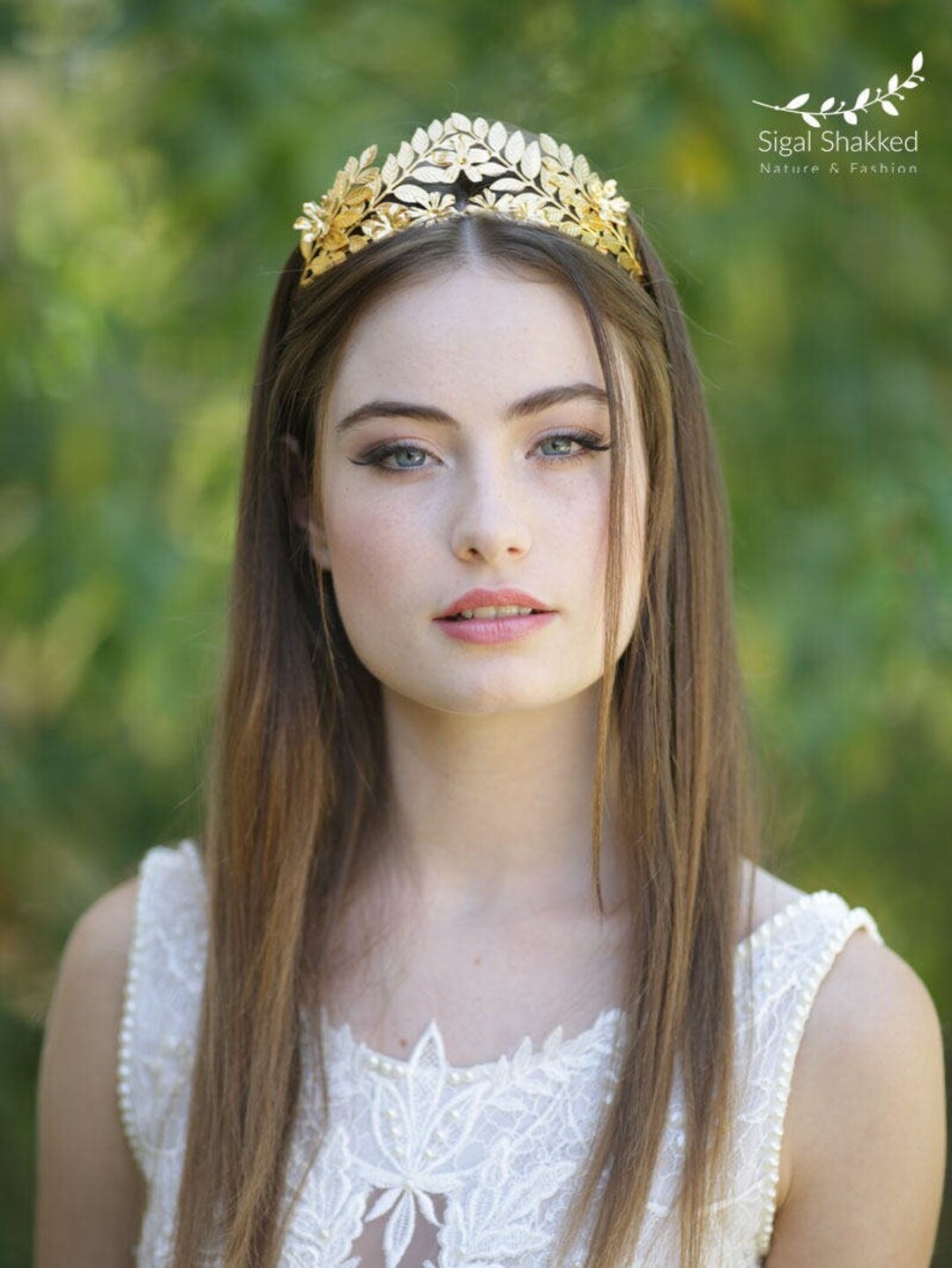 Greek Crown, Laurel Leaf Crown, Bridal Gold Leaf Crown, Gold Tiara ...