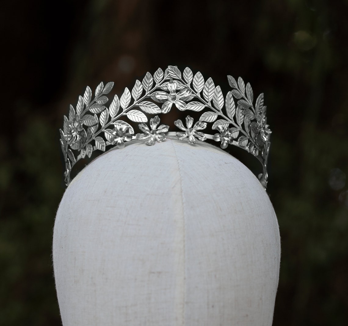 Goddess Crown Greek Tiara Grecian Crown Leaf Headband - Etsy