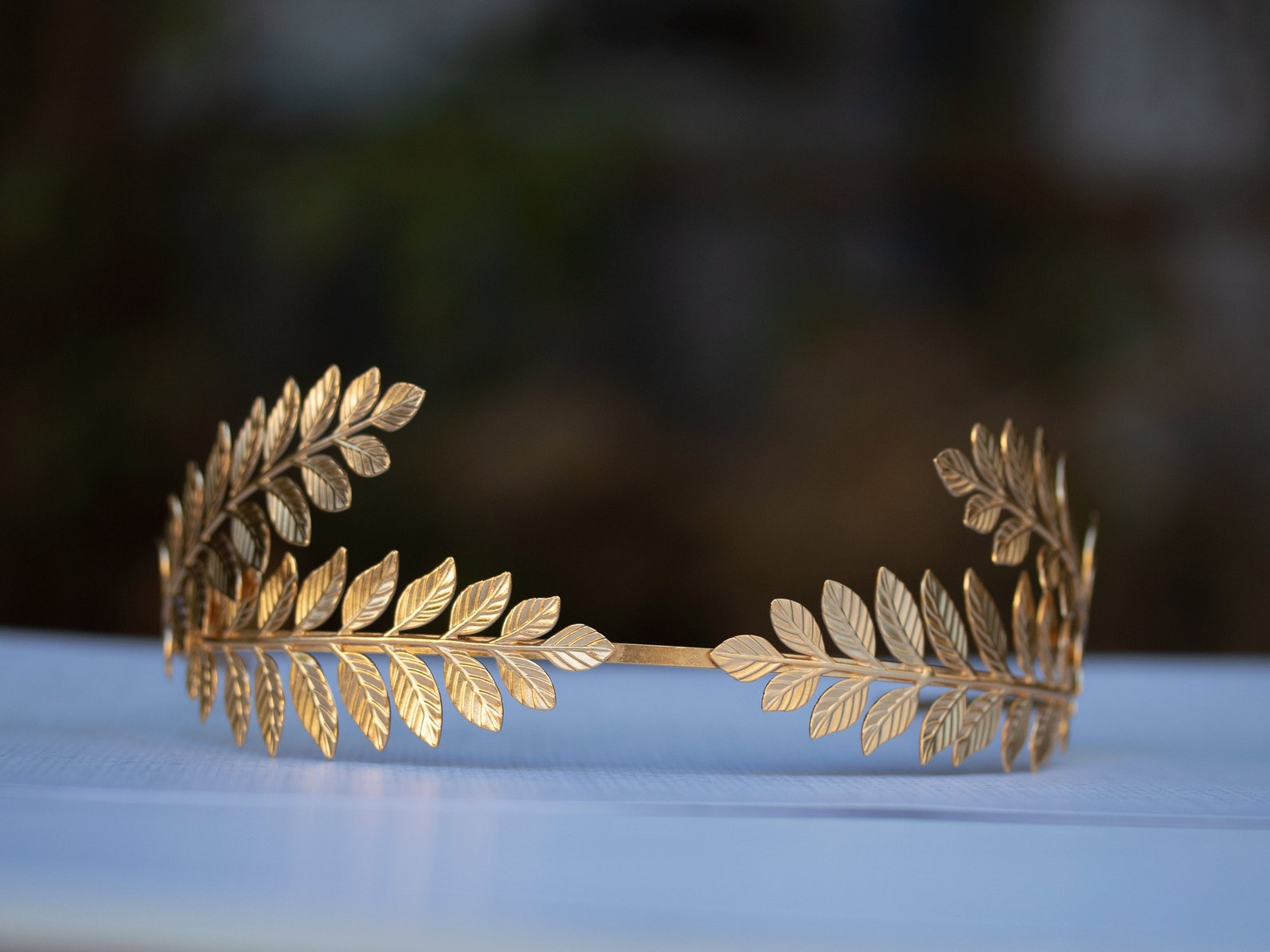 Greek Crown, Laurel Leaf Crown, Bridal Gold Leaf Crown, Gold Tiara ...