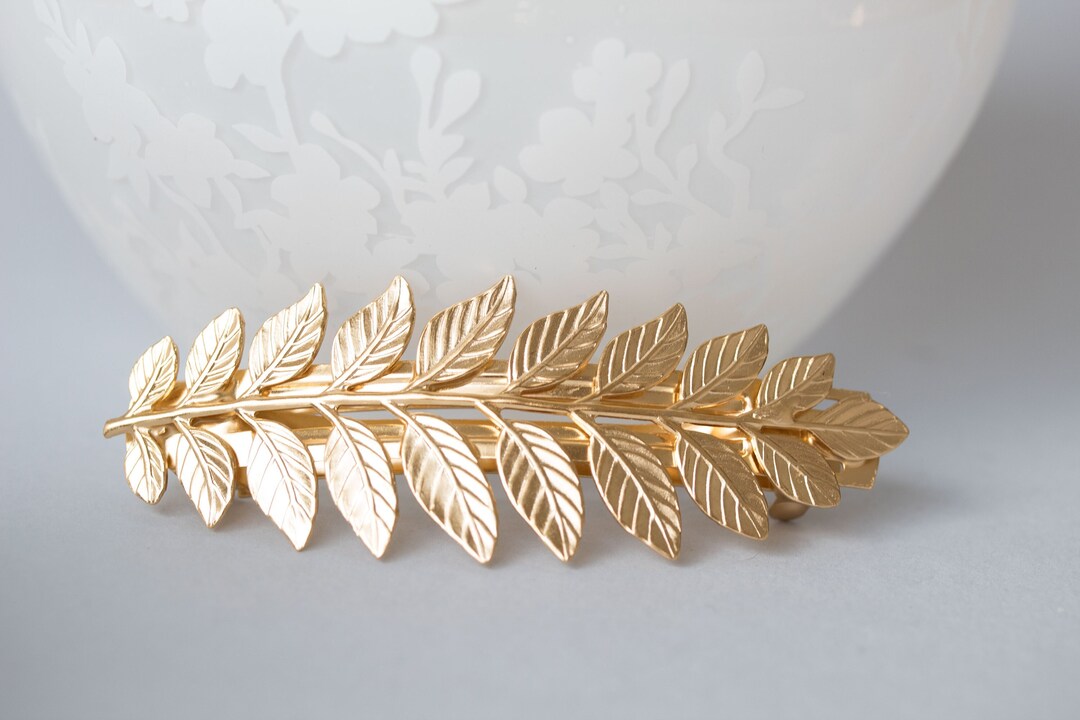 Greek Goddess Hair Clip, Leaf Head Clip, Leaf Headpiece, Romantic ...