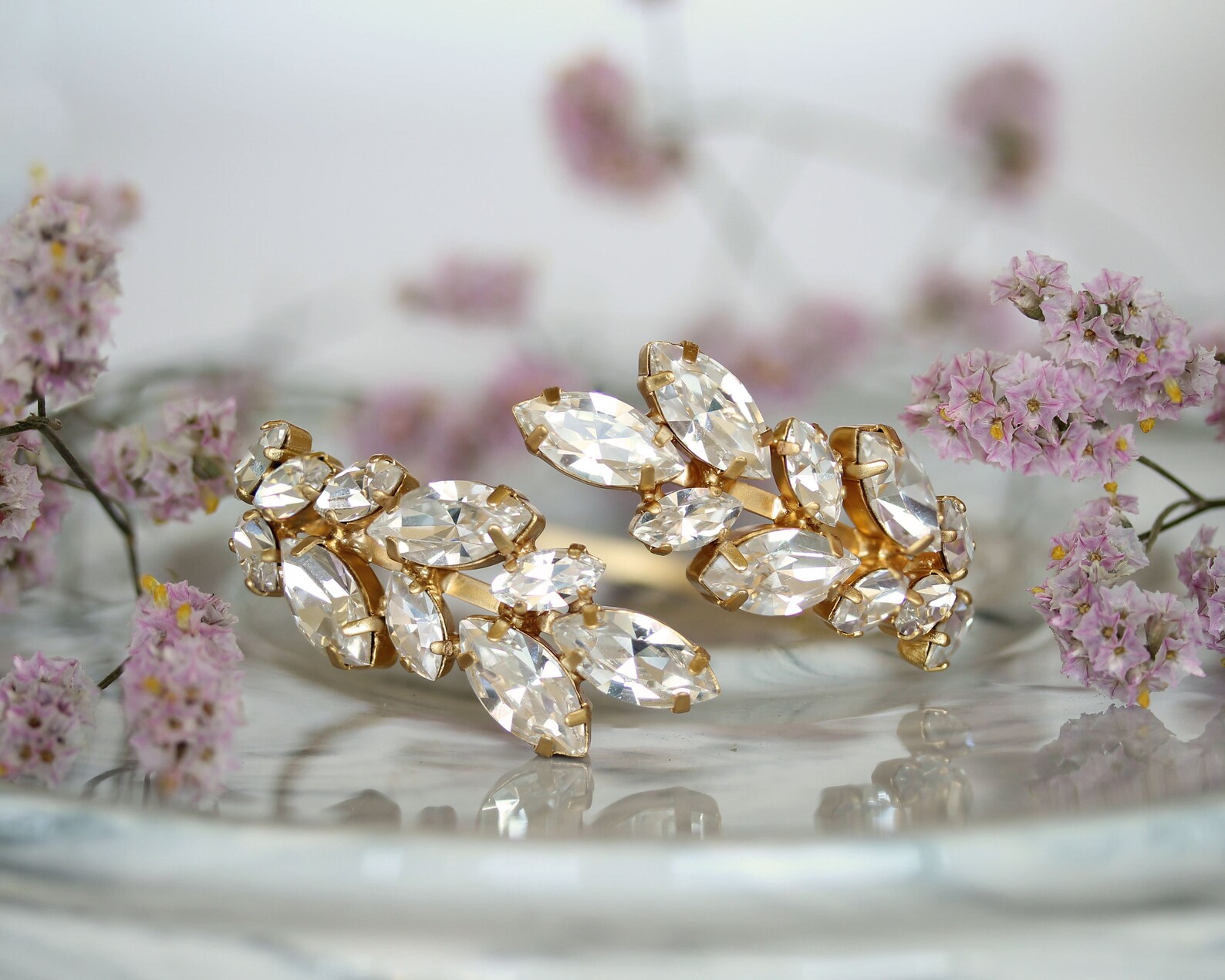 Bridal Open Cuff Bracelet Arm Cuff Bracelet Wedding Bracelet - Etsy