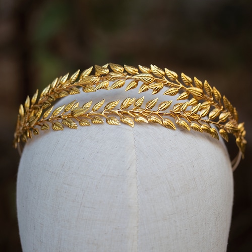 Laurel Olive Leaves Crown Gold Greek Rome Leaf Headband - Etsy