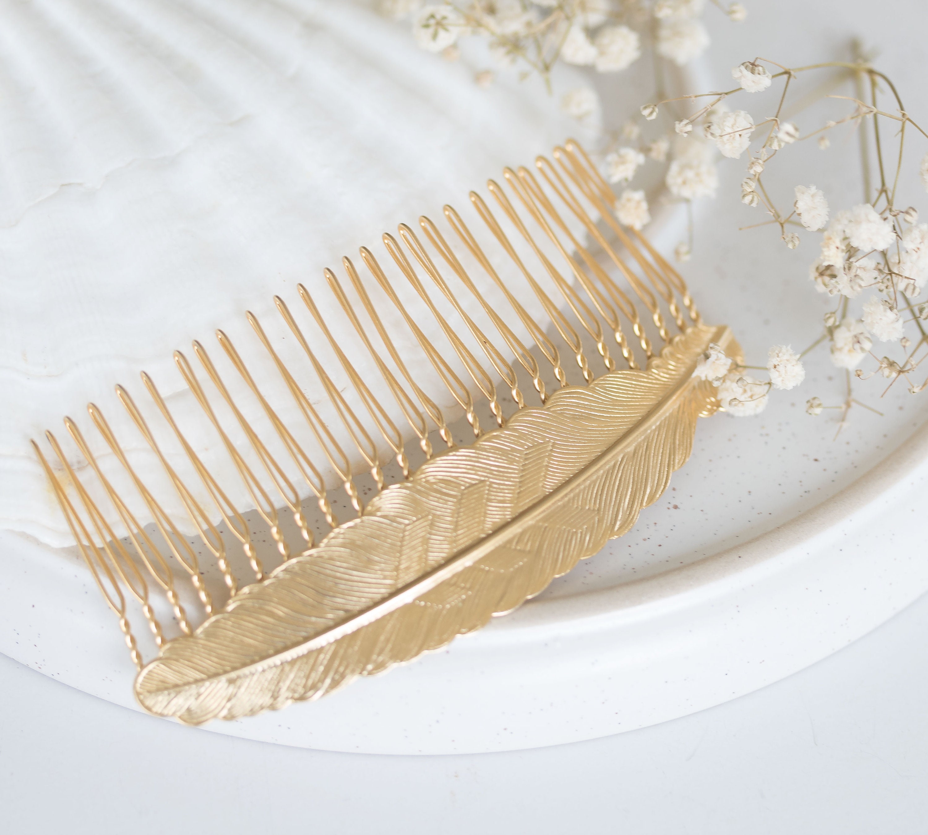 Greek Goddess Headpiece Feather Silver Comb Decorative Comb - Etsy
