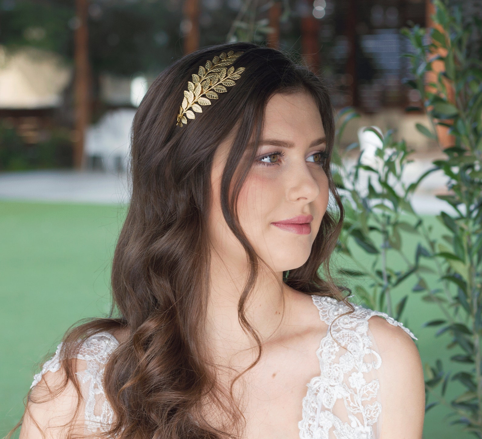 Greek Crown Laurel Leaf Crown Bridal Gold Leaf Crown Gold - Etsy