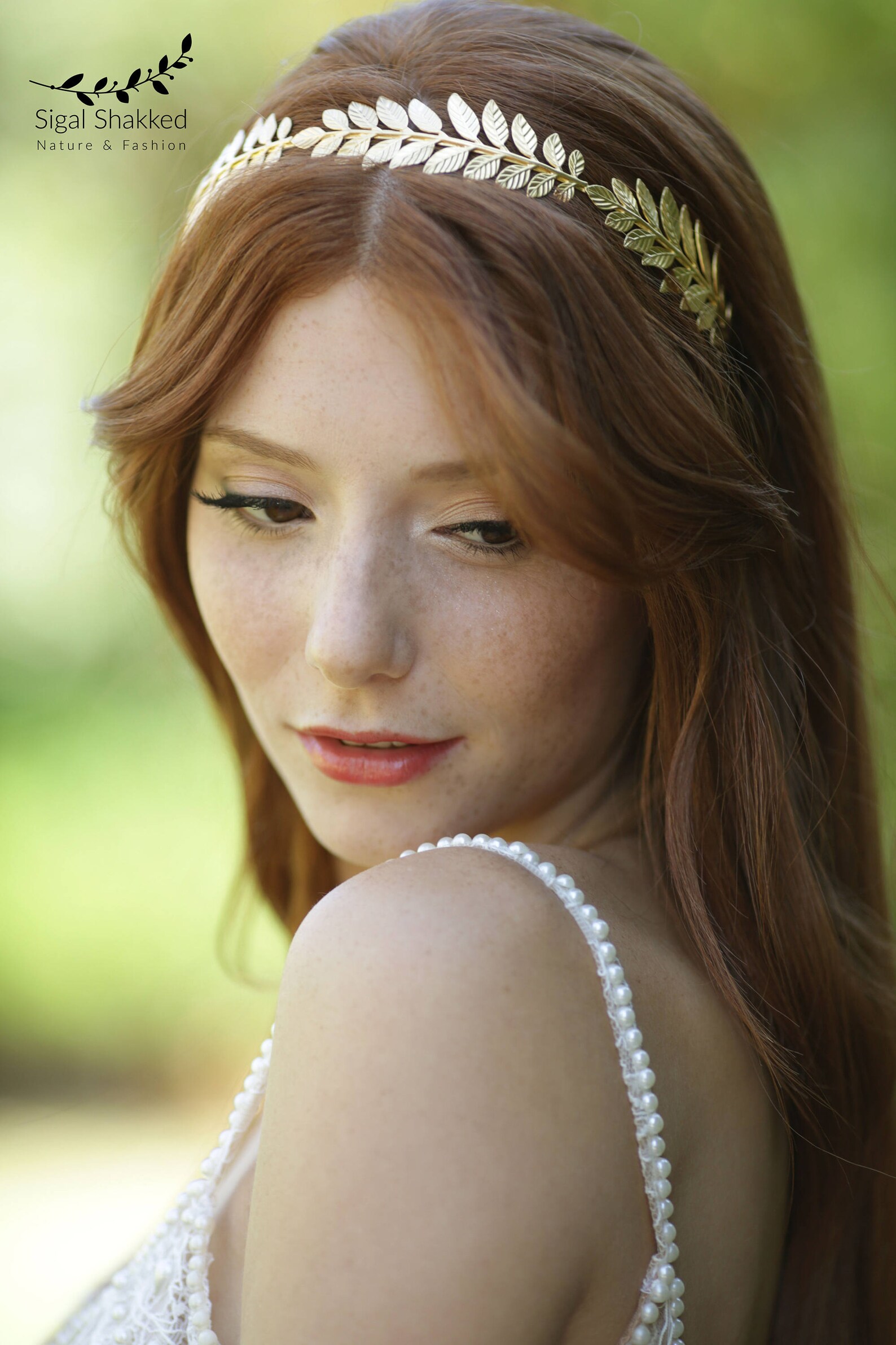 Greek Crown Leaf Crown Bridal Headband leaf Headpiece | Etsy