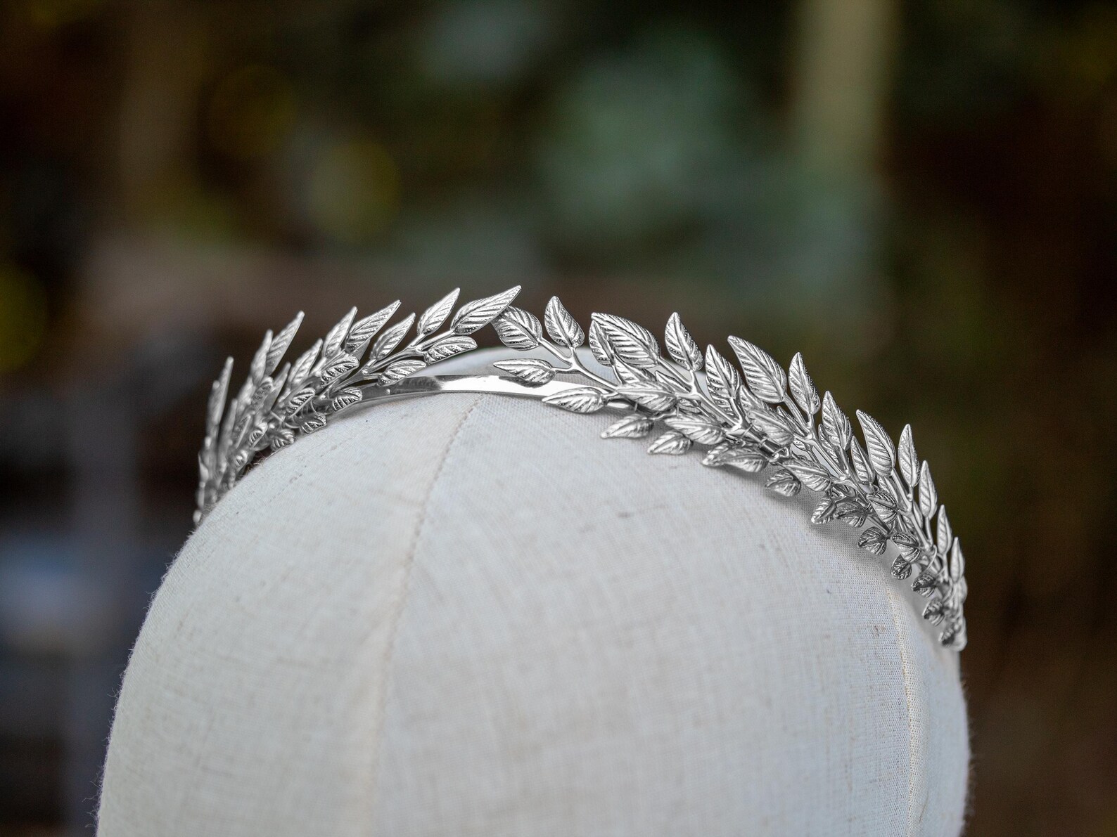 Gold Grecian Goddess Wedding Tiara– Laurel Leaf Bridal Halo Crown ...