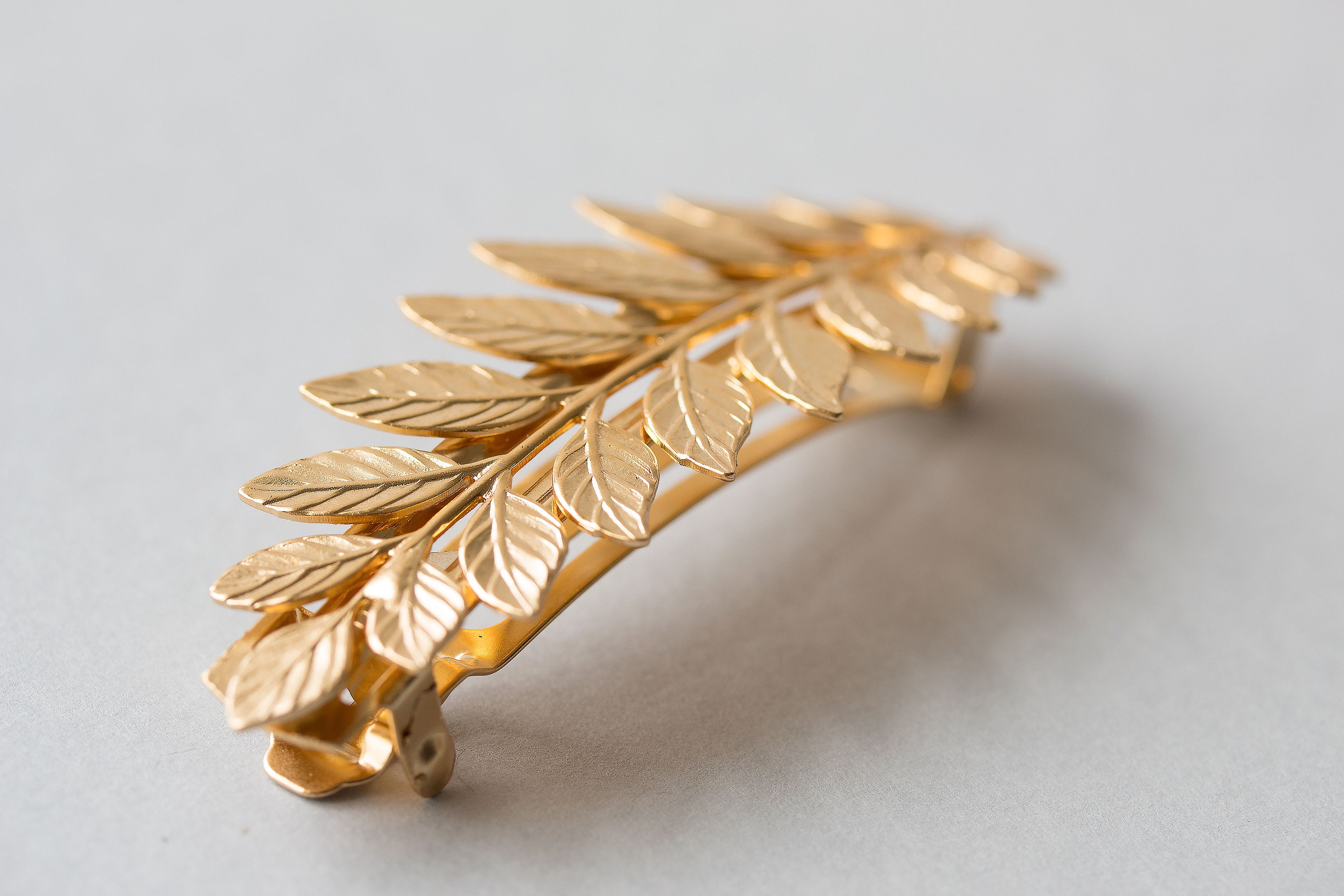 Greek Goddess Hair Clip, Leaf Head Clip, Leaf Headpiece, Romantic ...