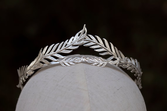 Silver Laurel Leaf Crown Greek Goddess Silver Halo Crown - Etsy