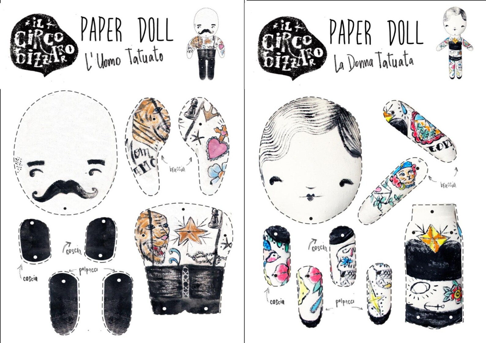 Diy Paper Doll Kit Party Decorationprintable Instant PDF - Etsy