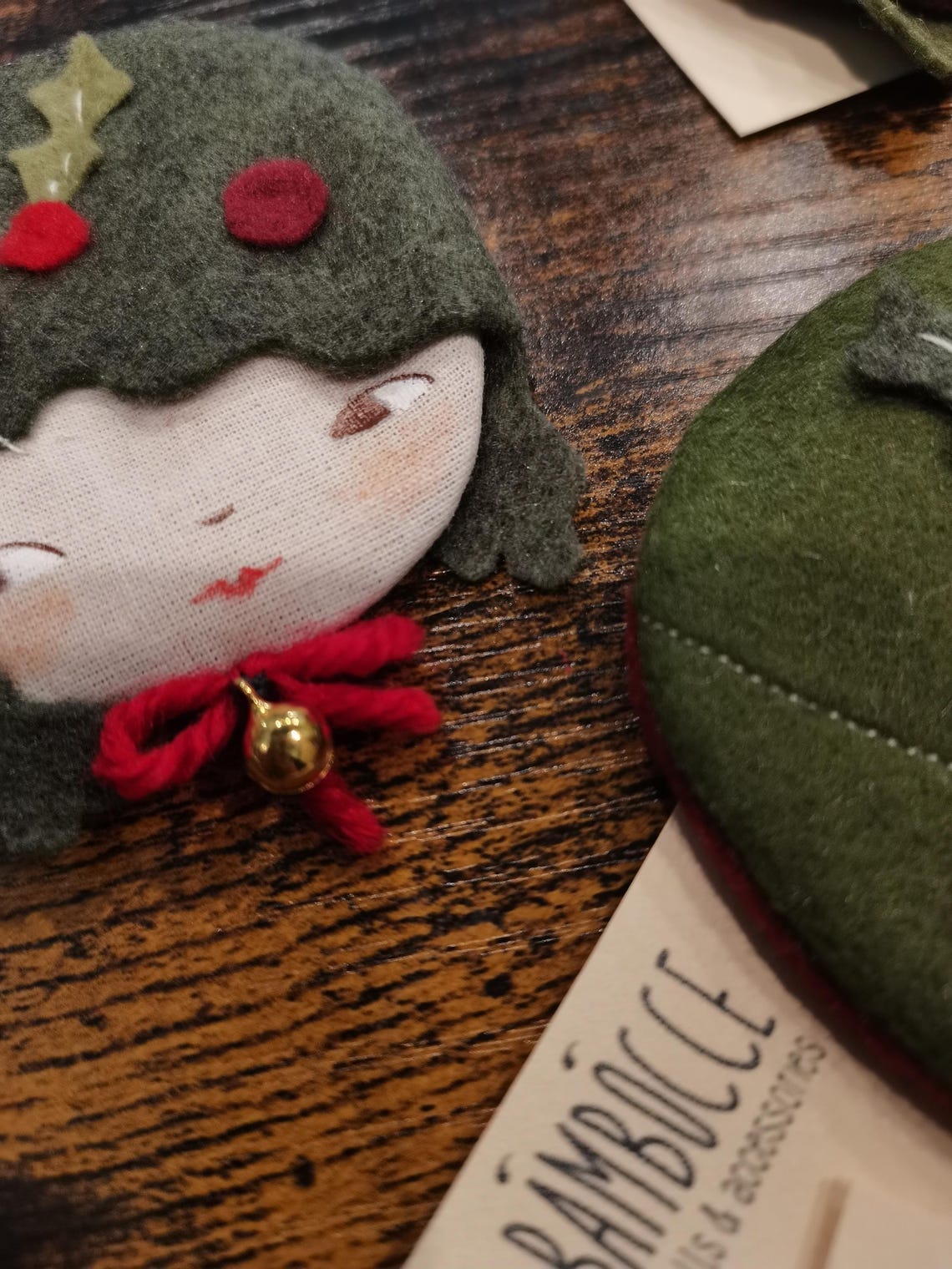 Hand-painted Fabric Pins, Cotton, Limited Edition for Christmas, to ...