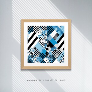 Vibrant Scrapbook Paper Seamless Geometric Digital Pattern, Etsy ...