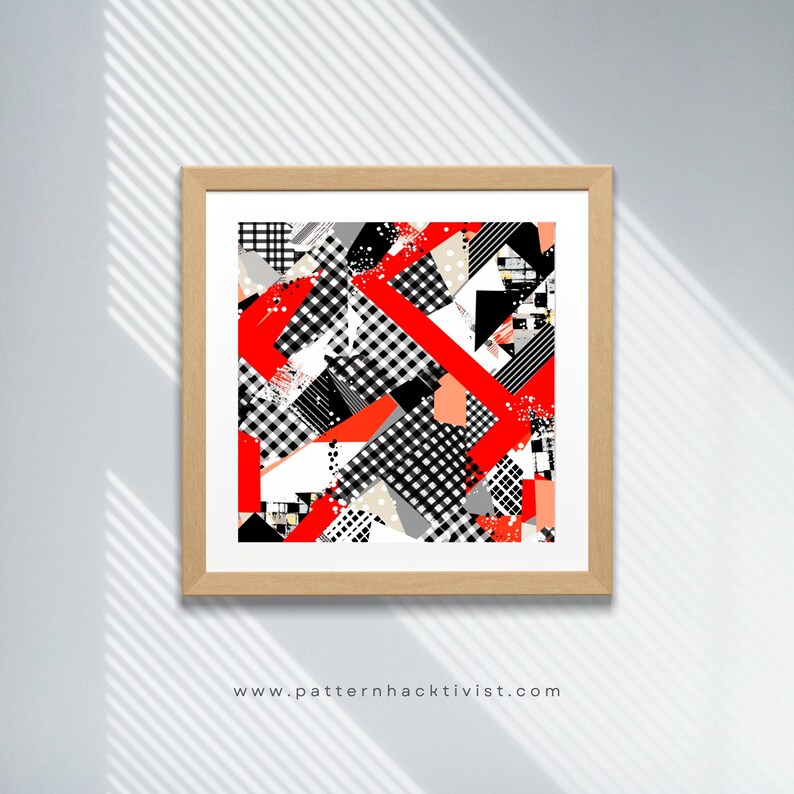 Vibrant Scrapbook Paper Seamless Geometric Digital Pattern, Etsy ...