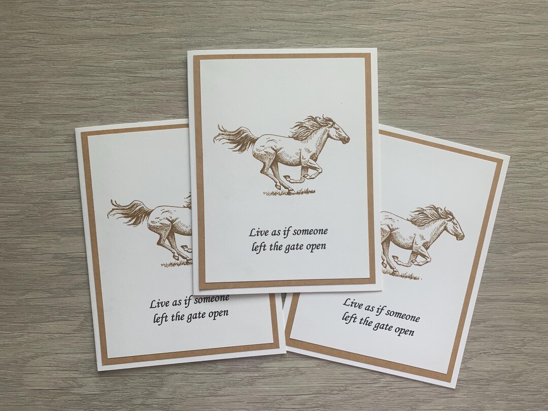 Horse Notecards. Horse Card Set. Equine Notecards. Horse Lover Gift. - Etsy