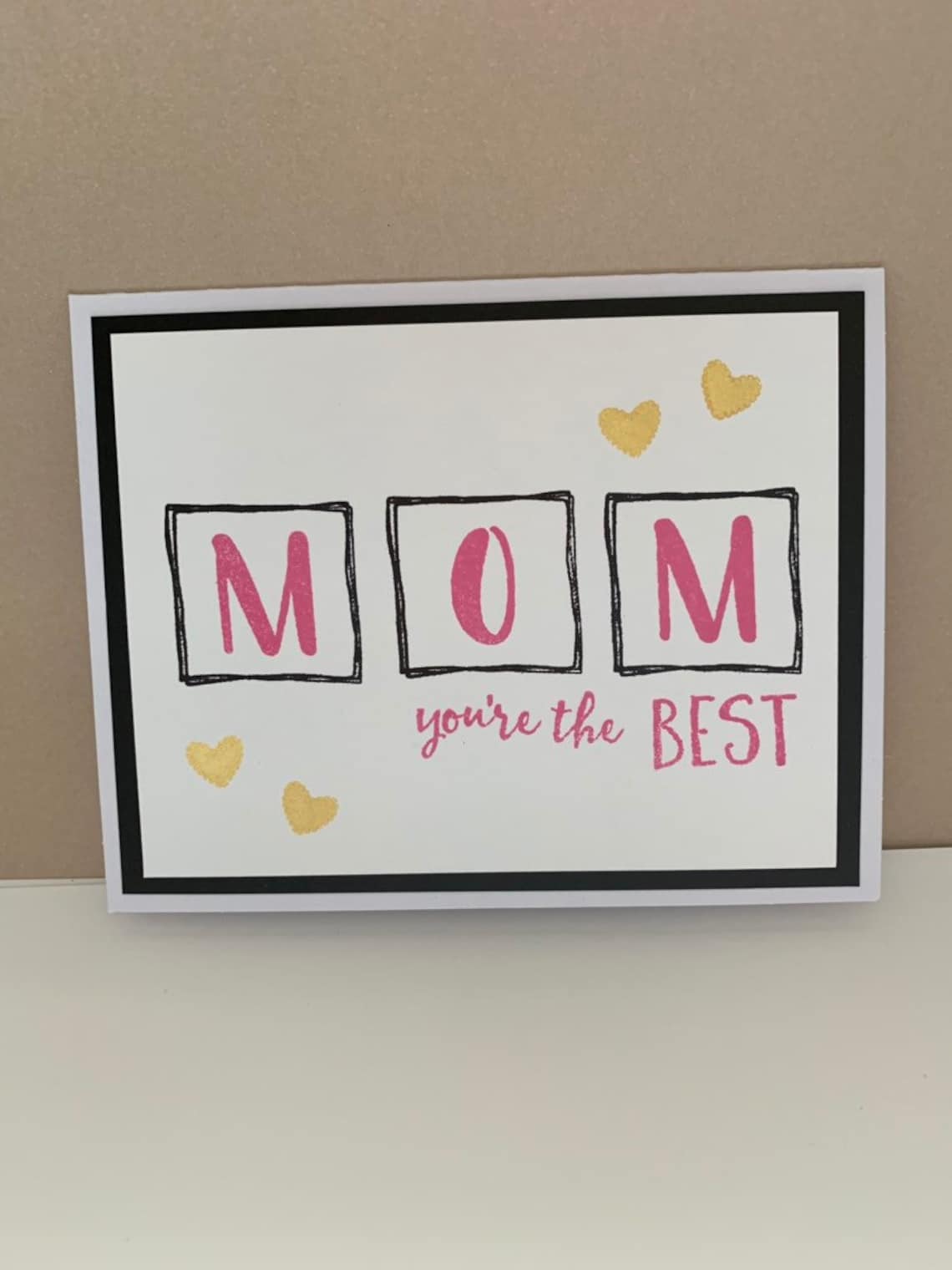 Mothers Day Card. Mom Birthday Card. Handmade Card for Mom. | Etsy