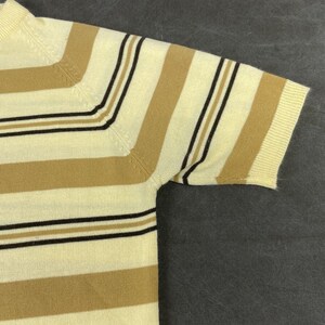 Vintage Towncraft Shirt Medium Penneys Rockabilly 60s Yellow Brown Striped 70s - Etsy
