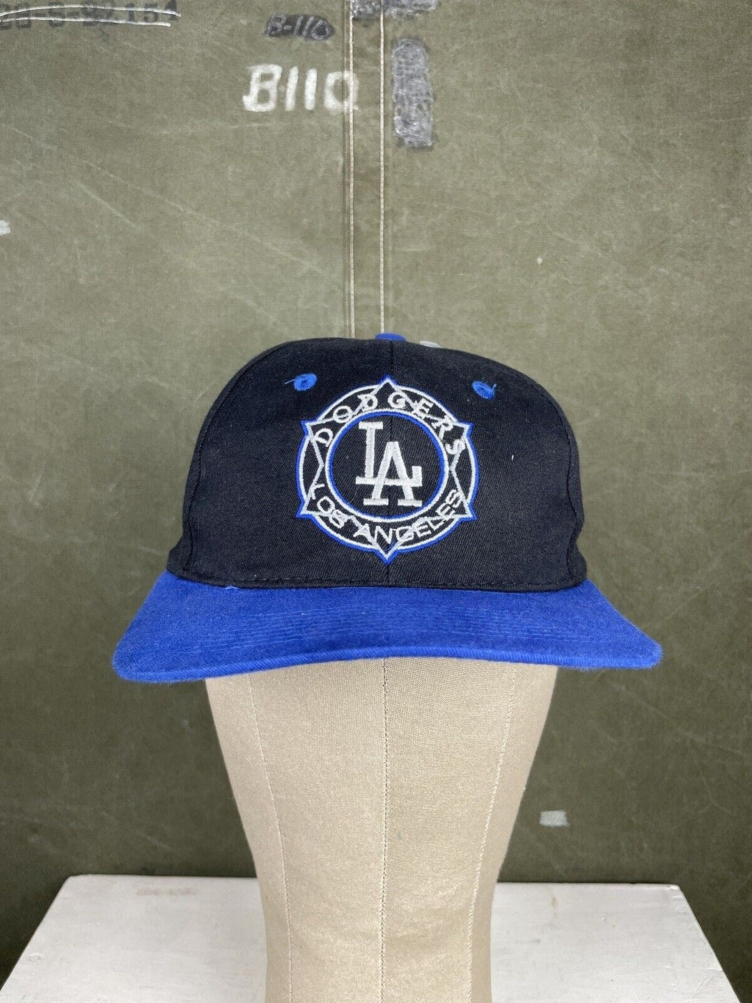 Vintage LA Dodgers Hat Snapback 80s 90s Black Los Angeles Baseball Cap ...
