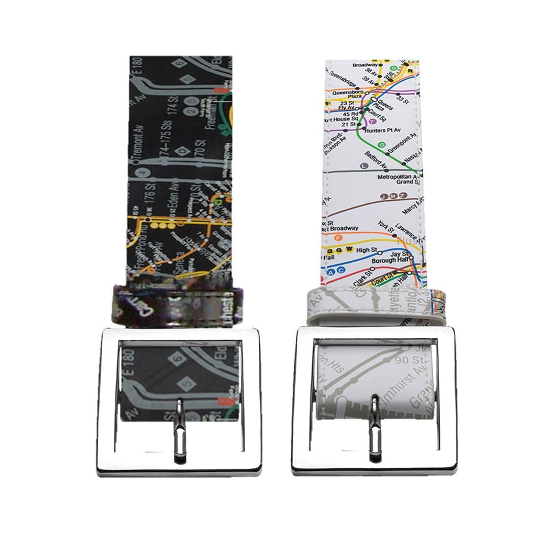 Subway Map Belts - Square Buckle - Etsy