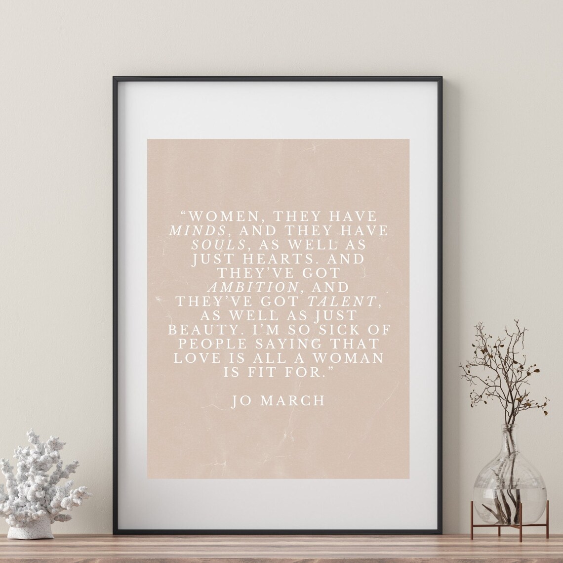 Jo March Quote, Little Women Quote, Little Women 2019 - Etsy