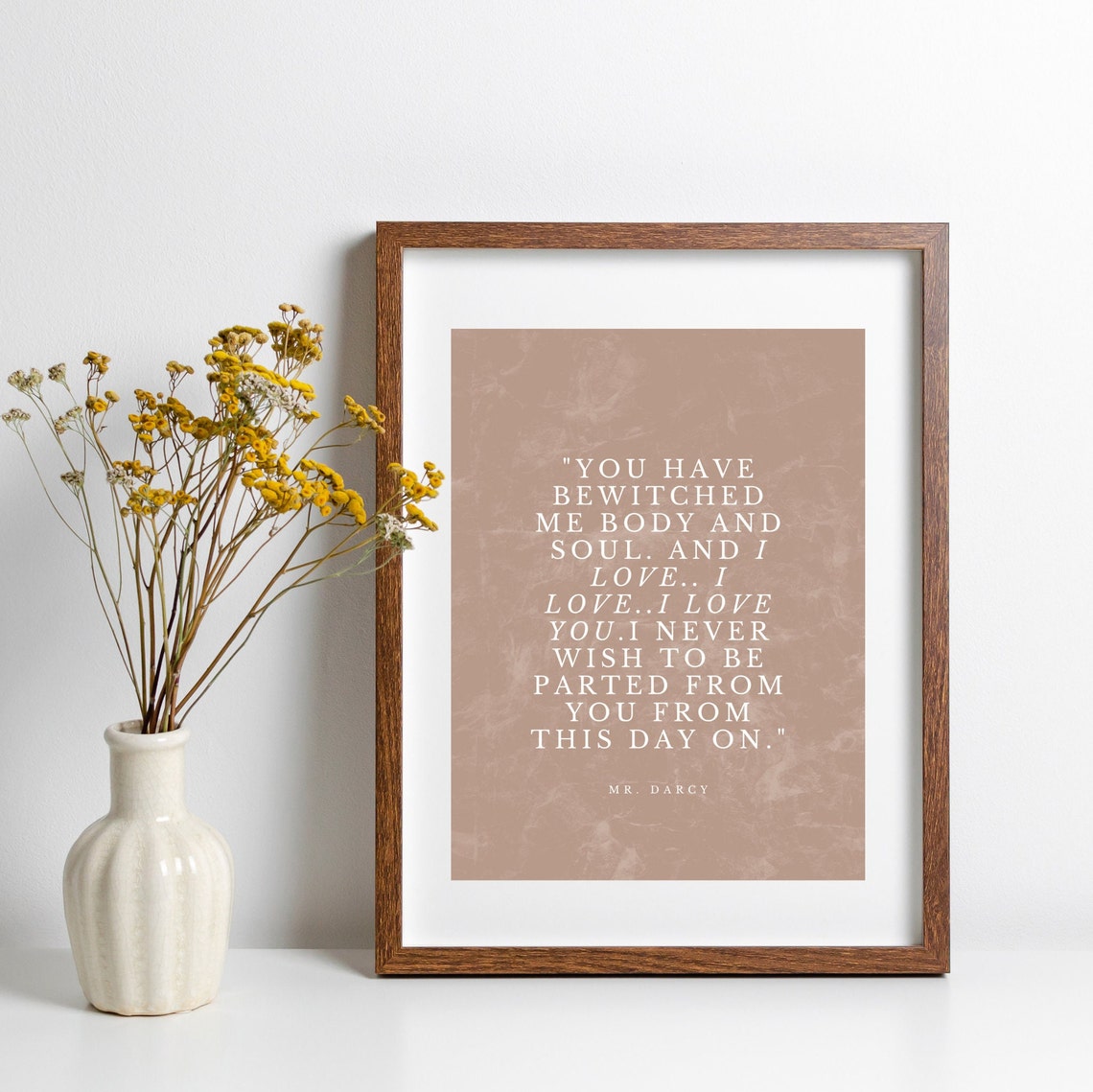Pride and Prejudice Print, Mr Darcy Quote, Pride and Prejudice 2006 - Etsy