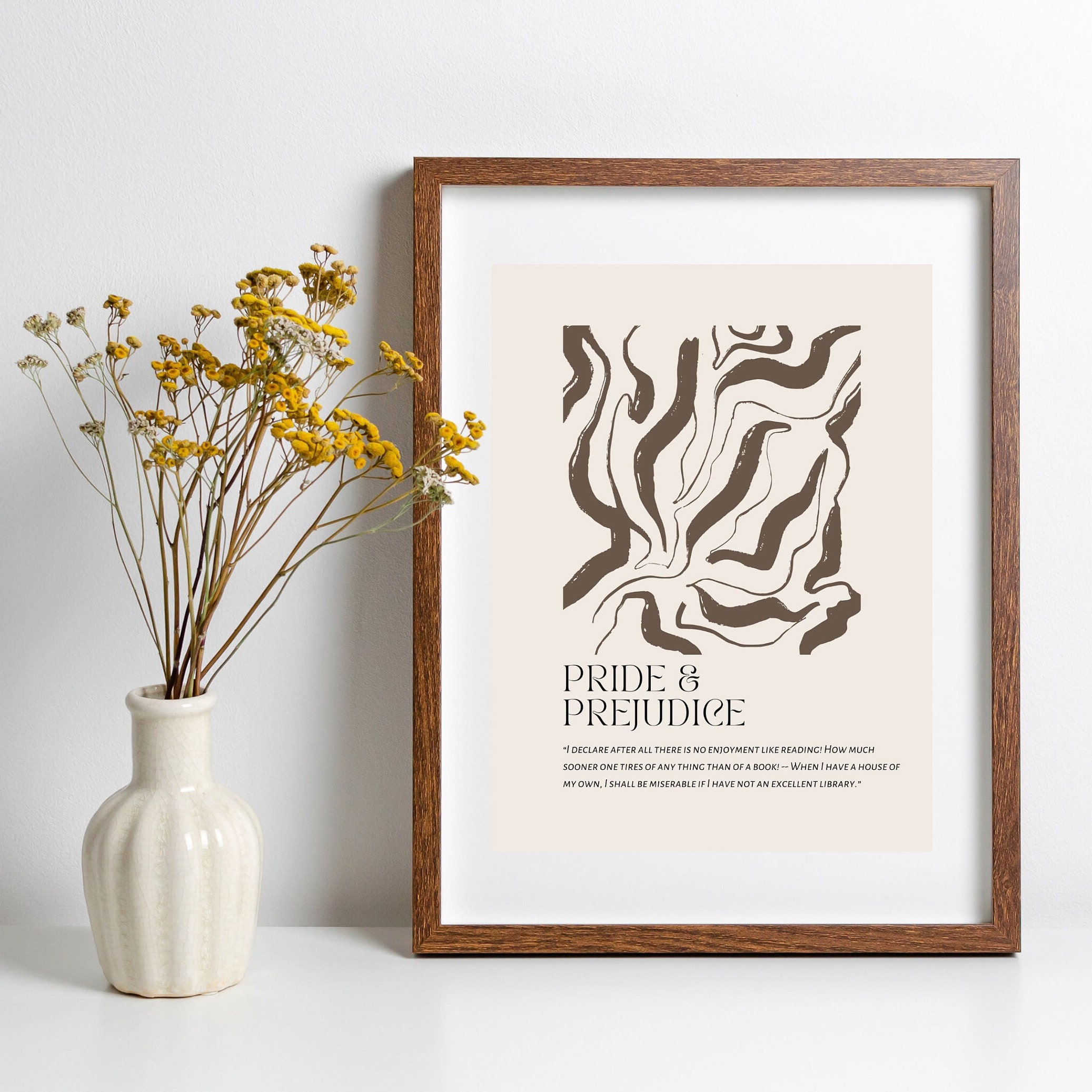 Pride and Prejudice Quote, Jane Austen Quote, Pride and Prejudice Art ...