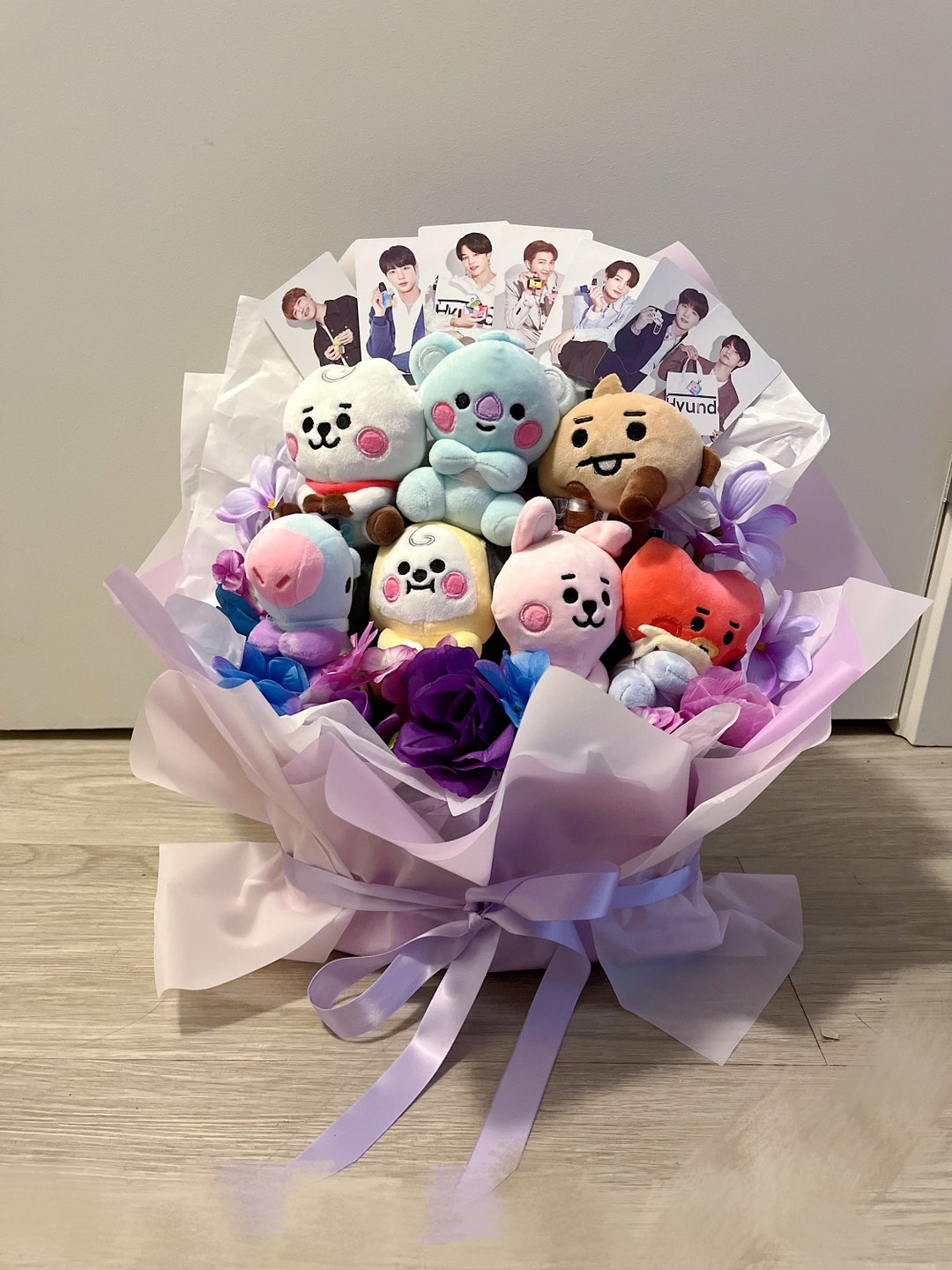 KPOP Bts Plush Flower Bouquet - Etsy