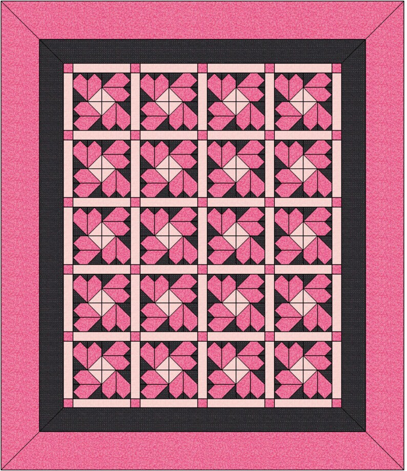 Love Around the Block Paper Piecing Pattern - Etsy