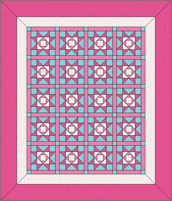 Grammy's Star Flower - PDF Quilt PATTERN & Garden Planter Option - Etsy