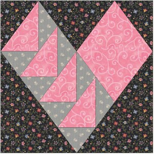 Love Triangle - Paper Piecing Pattern - Etsy