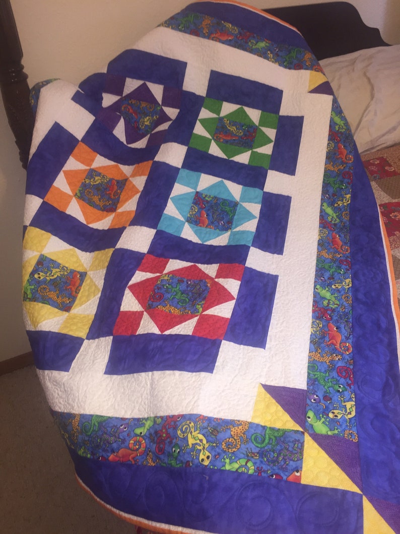 Lizards Abound Quilt Pattern PDF Download Only - Etsy