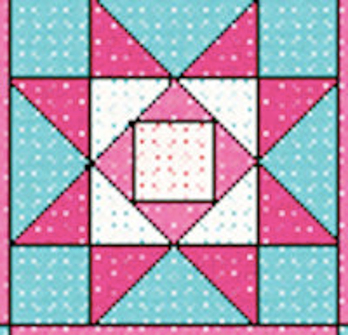Grammy's Star Flower - PDF Quilt PATTERN & Garden Planter Option - Etsy