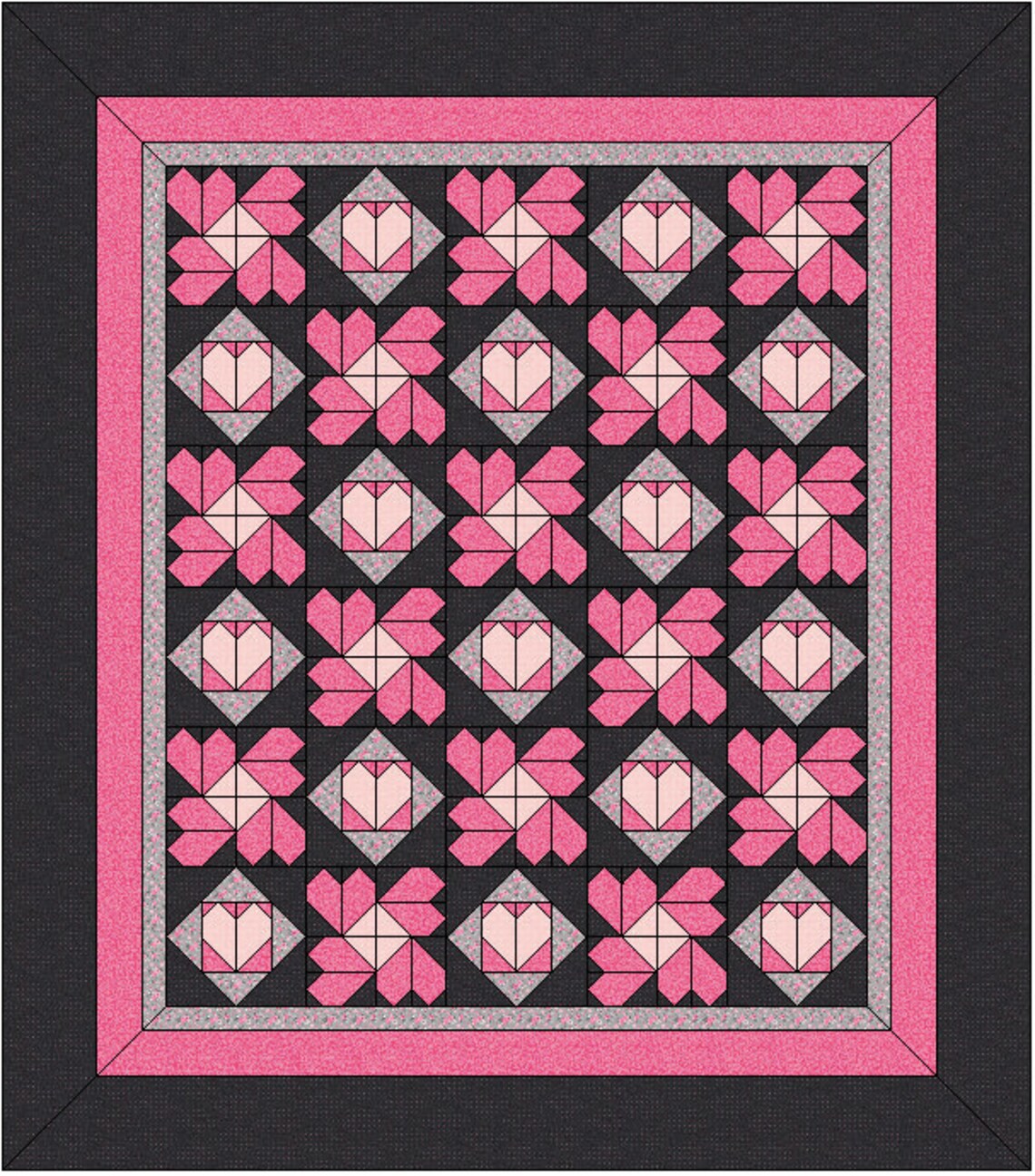 Love Squared - Paper Piecing Pattern - Etsy